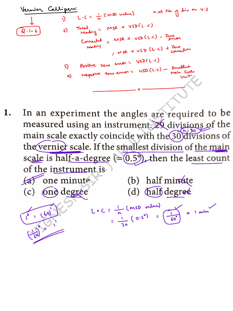 Physics Practicals Answers 1-80 - Watermark | PDF
