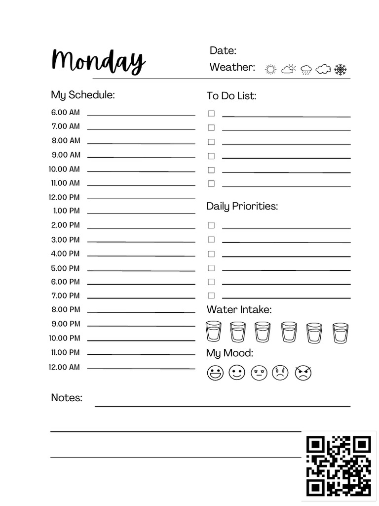 Free ADHD Planner Template | PDF