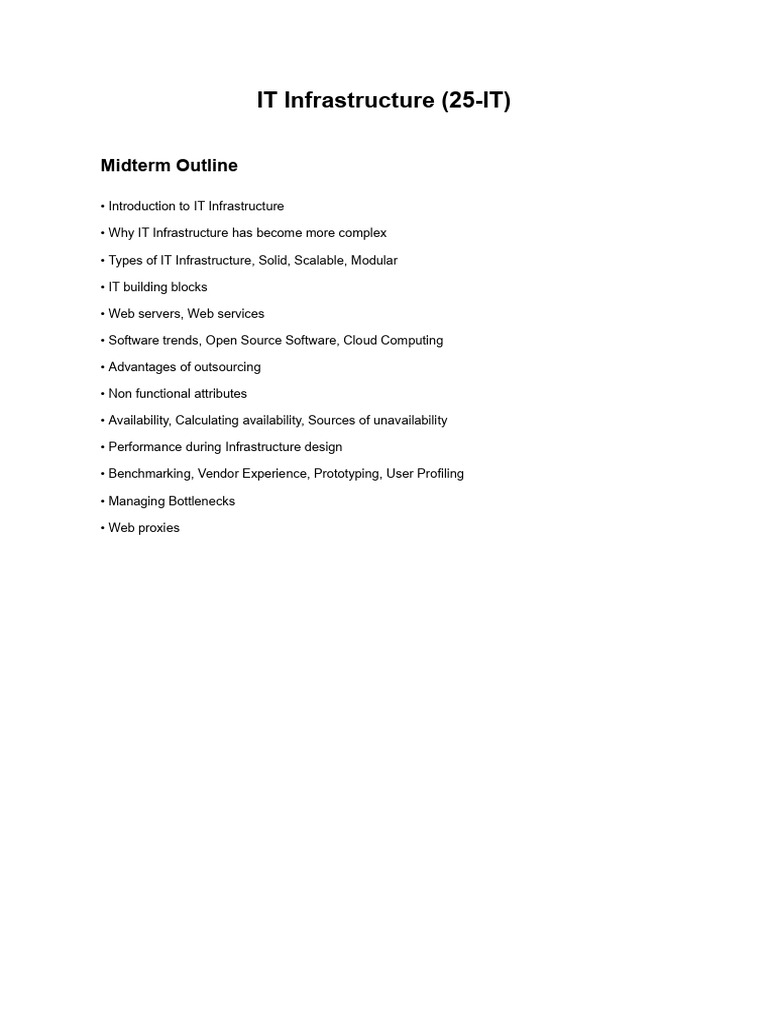 25-IT Midterm Outline | PDF