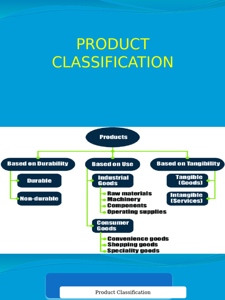 Classification of Business Products & Customers | PDF | Goods | Economies
