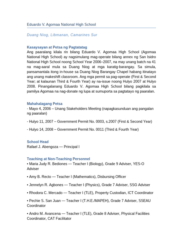 Agomaa NHS Profile | PDF