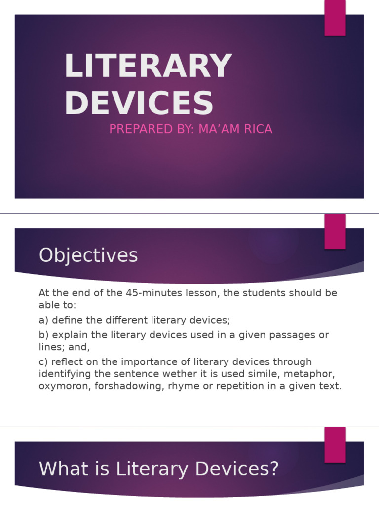 Understanding Literary Devices in Writing | PDF | Poetry | Metaphor