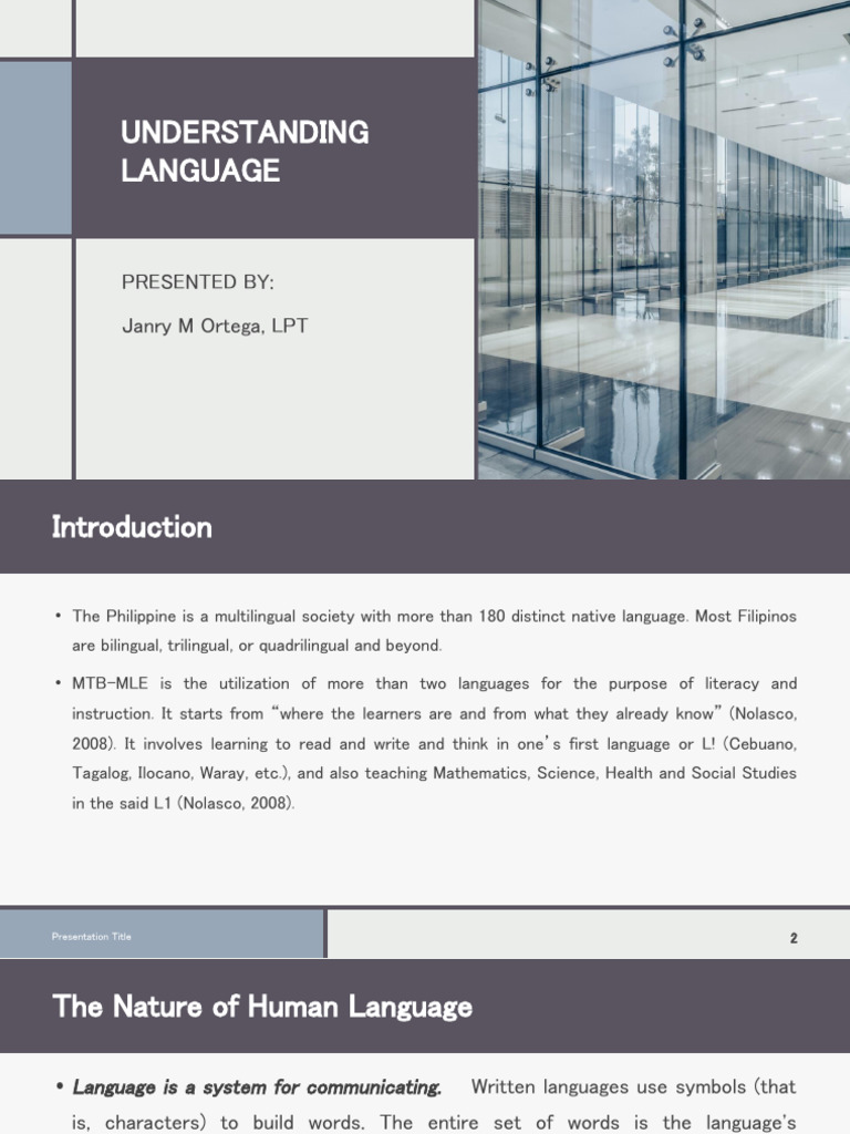 W2 - Understanding Language | PDF | Consonant | Human Communication