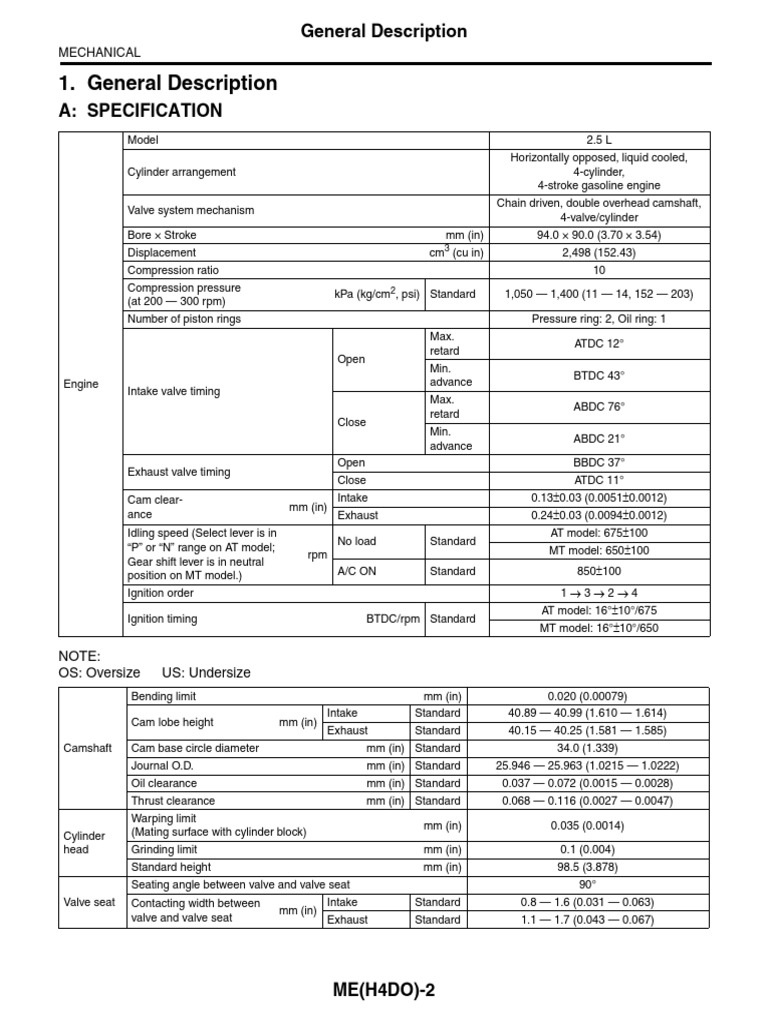 1 General Description | PDF | Vehicle Technology | Mechanical Engineering