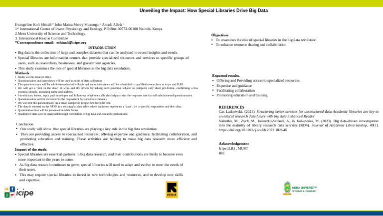 3rd IKM TUK POSTER-Evangeline Et Al | PDF | Big Data | Data