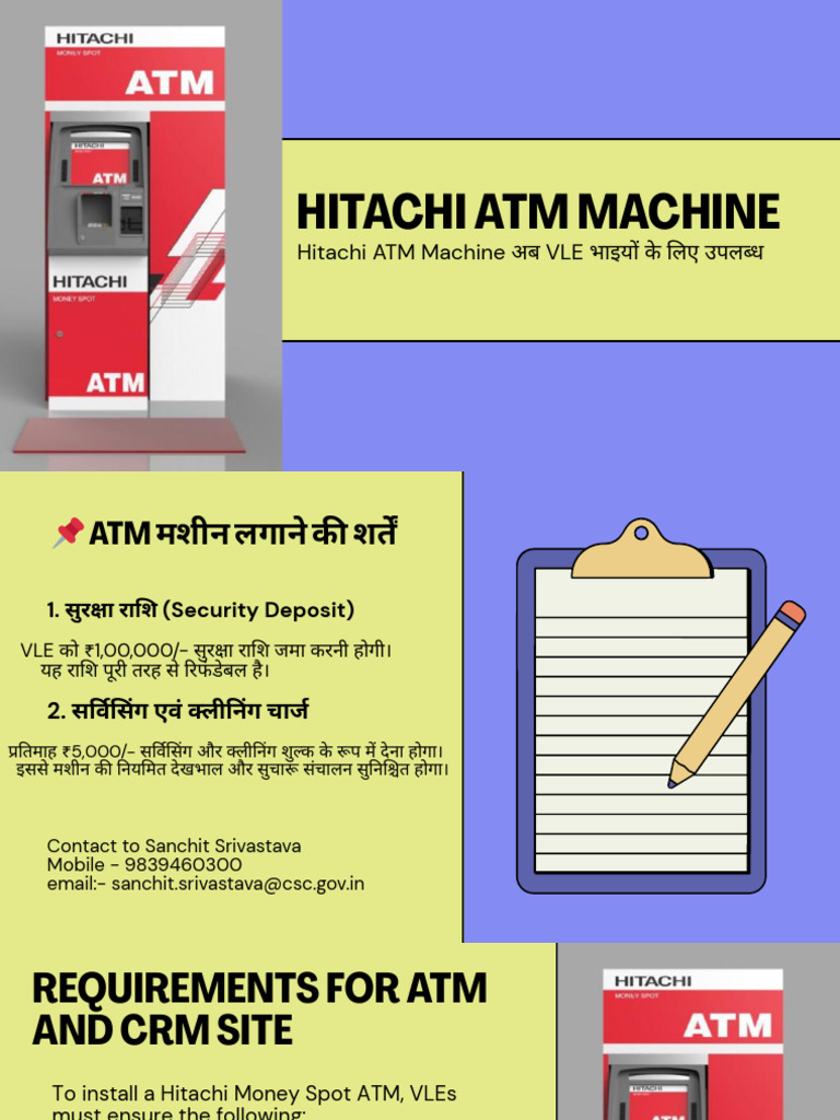 Hitachi ATM Machine | PDF