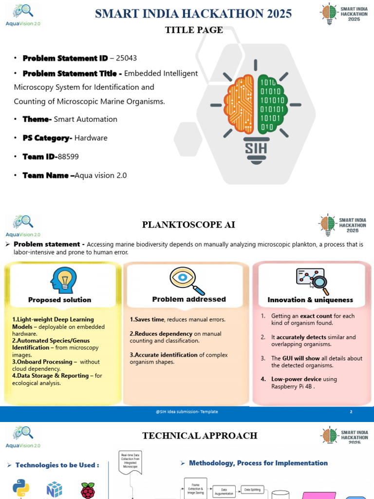 SIH2025 IDEA Presentation Format | PDF | Artificial Intelligence | Intelligence (AI) & Semantics