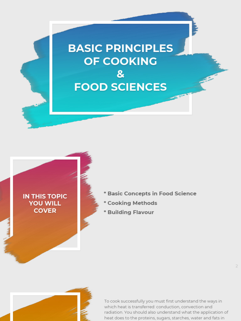 Cooking Basics: Methods & Food Science | PDF | Grilling | Cooking