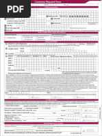 Axis Bank Customer Request Form | PDF | Cheque | Payments