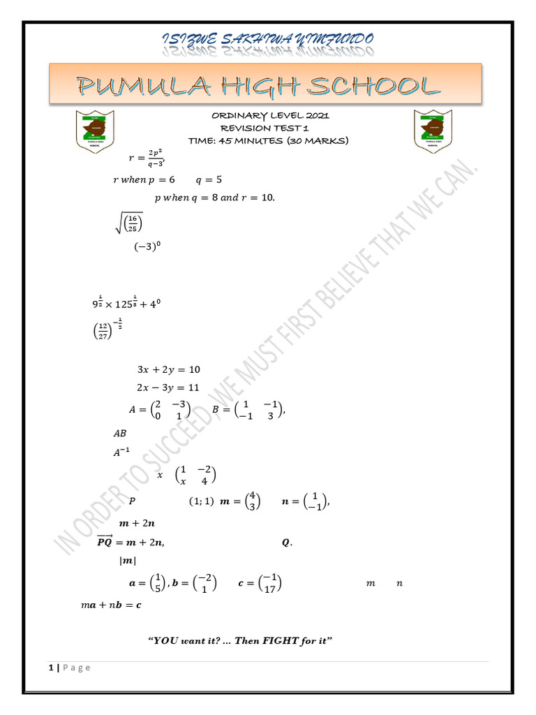 F4 Test 2 | PDF