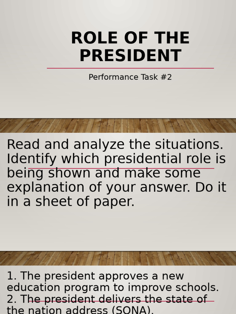 Analyzing Presidential Roles | PDF