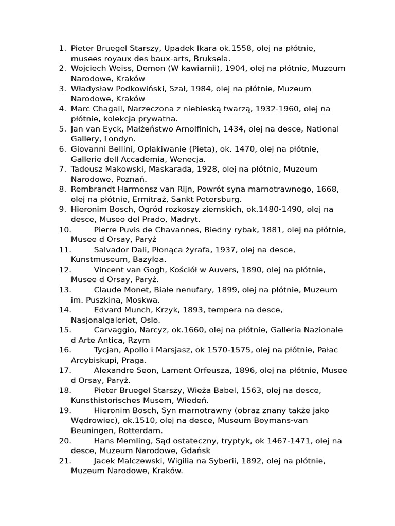 Obrazy Tytuły Polski | PDF