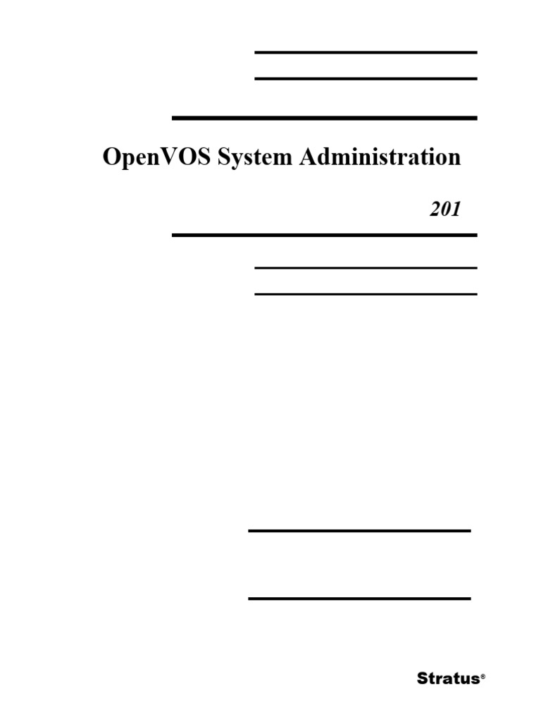 Open VOS System Administration - Compressed | PDF | Software | System ...