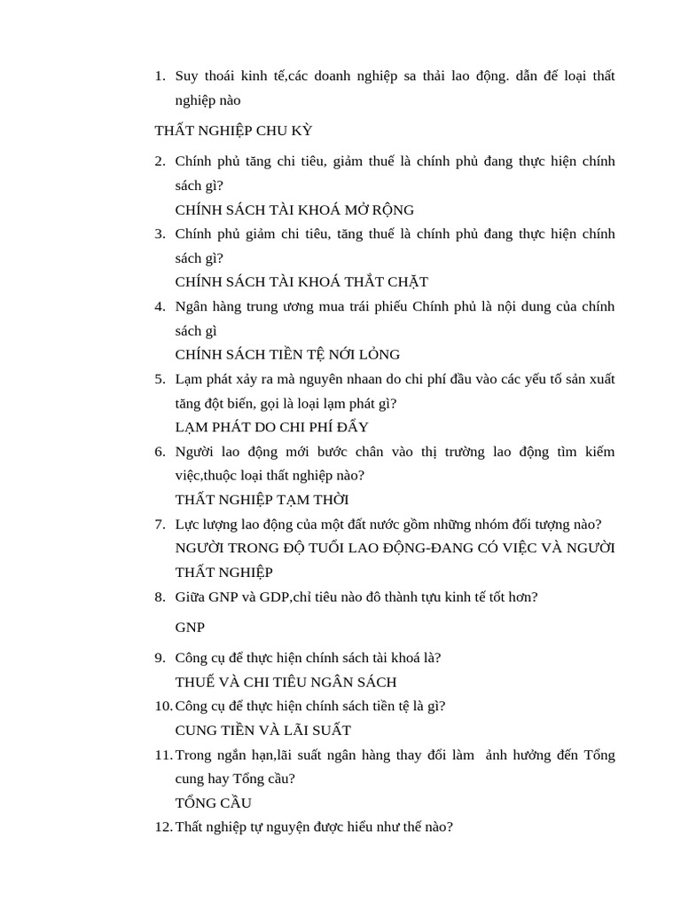 Suy thoái kinh tế | PDF