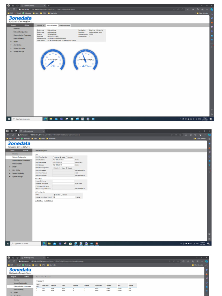 CPNX - Modbus Gateway Config Setting | PDF