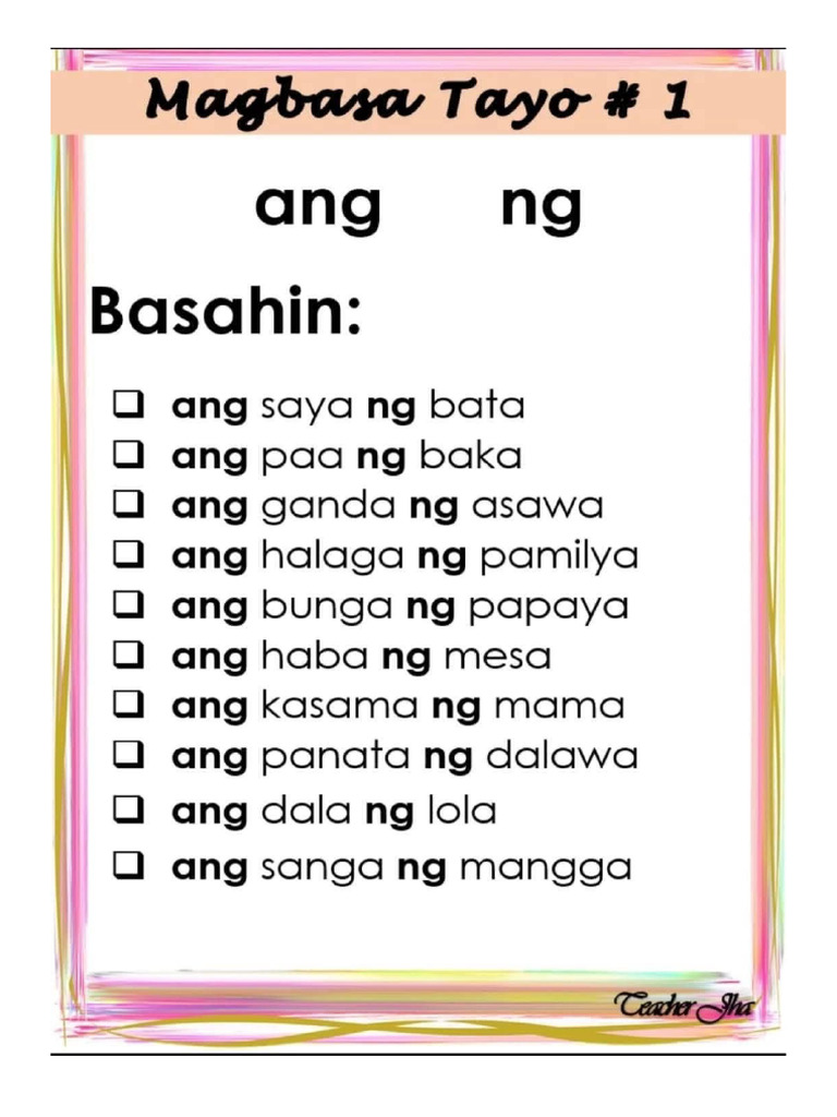 Magbasa Tayo | PDF