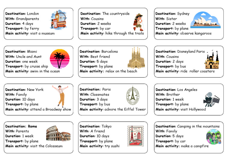 Holiday Pair Work Cards | PDF
