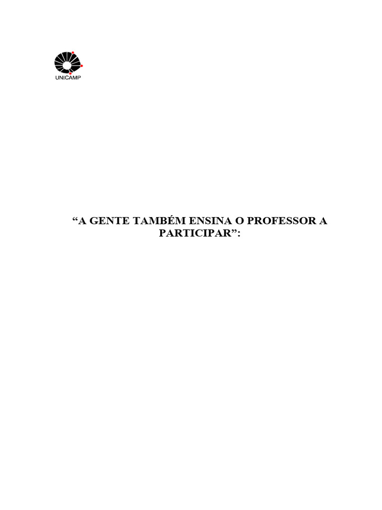 “a Gente Também Ensina o Professor A | PDF | Democracia | Ideologias ...