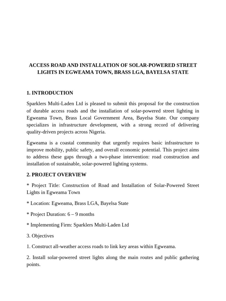 Access Road and Installation of Solar | PDF | Infrastructure | Road