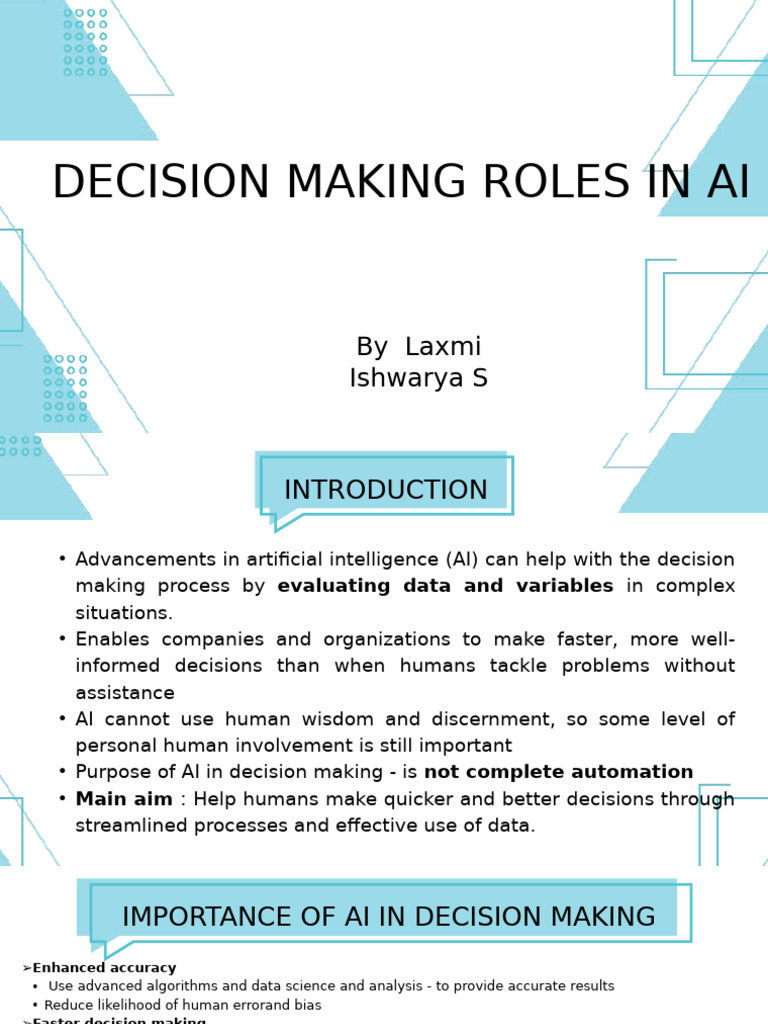 Decision Making - Eai | PDF | Artificial Intelligence | Intelligence (AI) & Semantics