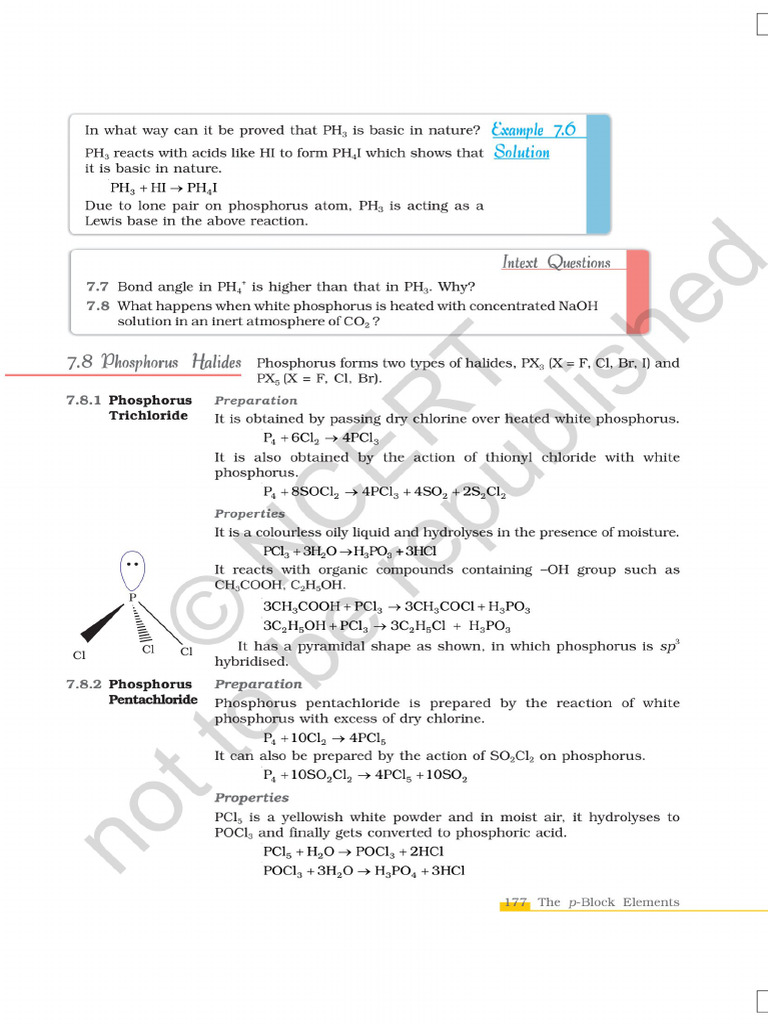Phosphorus Halides | PDF