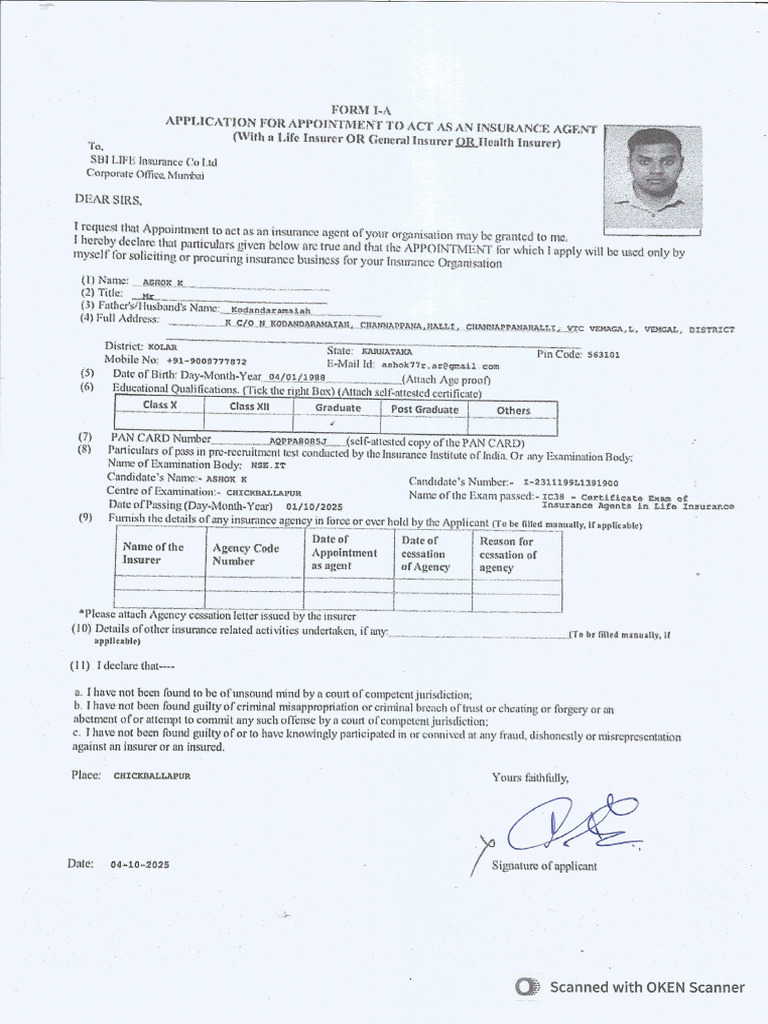 Form IA | PDF