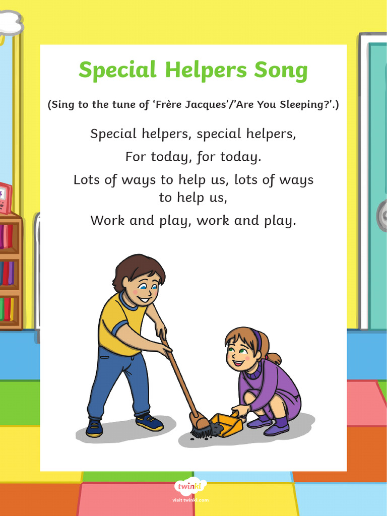 Community Helpers Song for Kids | PDF