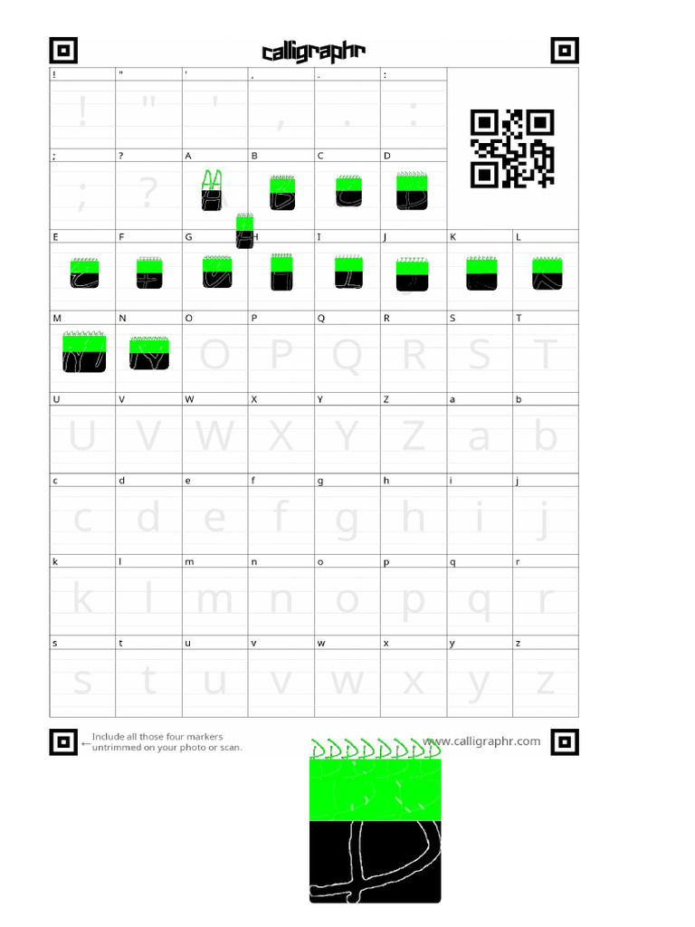 Calligraphr Template | PDF
