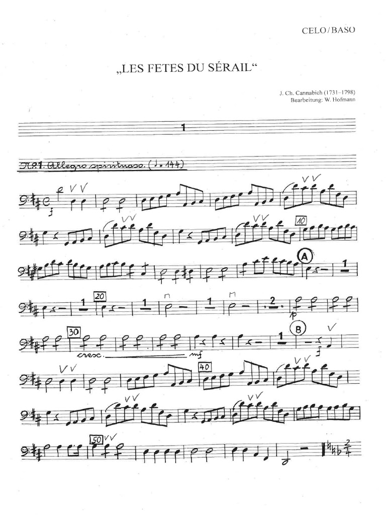 Cannabich Cello | PDF
