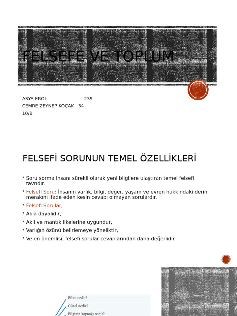 Felsefe Ve Toplum | PDF