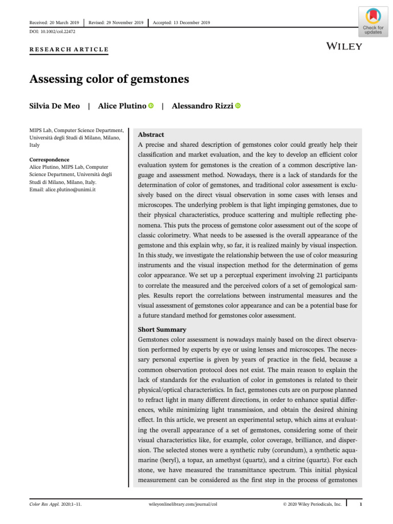De Meo, Silvia - Plutino, Alice - Rizzi, Alessandro - Assessing Color ...