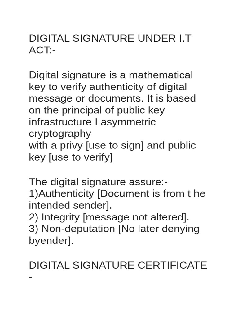 Digital Signature With Case Law | PDF