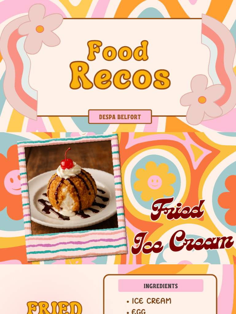 Orange Groovy Retro Daily Agenda Presentation | PDF | Butter | Cooking