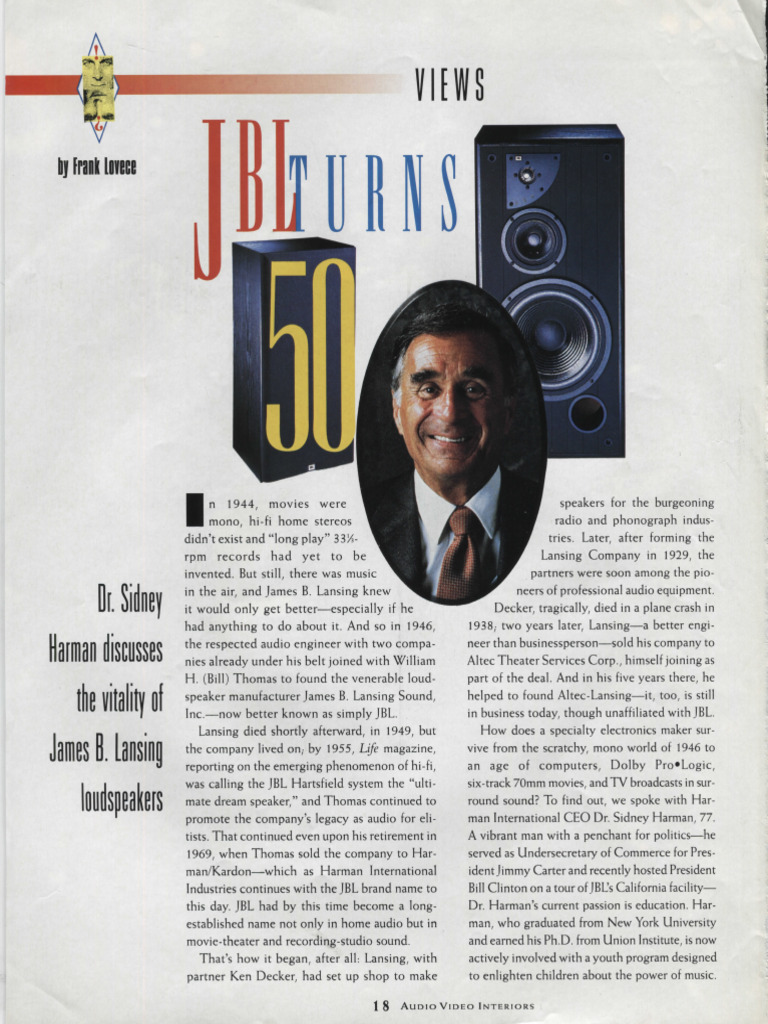 Sidney Harman Interview | PDF
