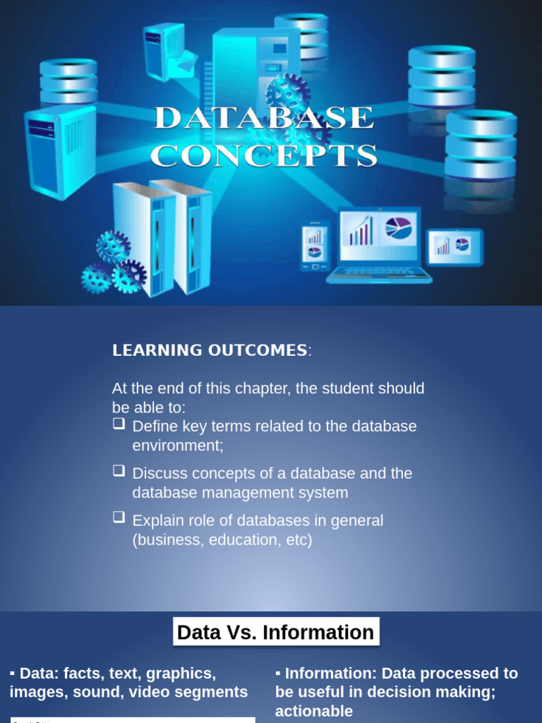 Module 1 Database Concepts | PDF | Databases | Metadata