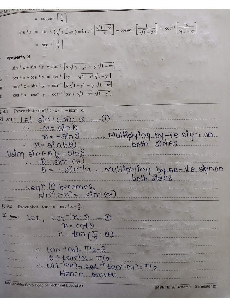 Maths Tutorial 9 | PDF