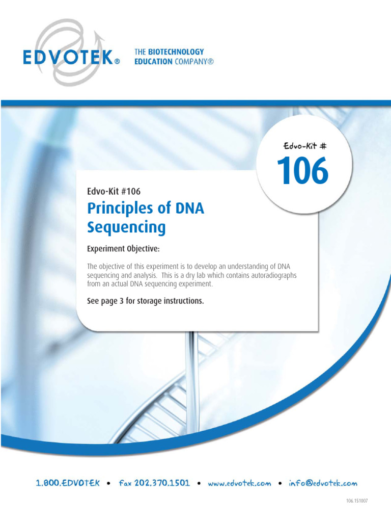 Topic 6-Principles of Sequencing | PDF | Gel Electrophoresis | Dna ...
