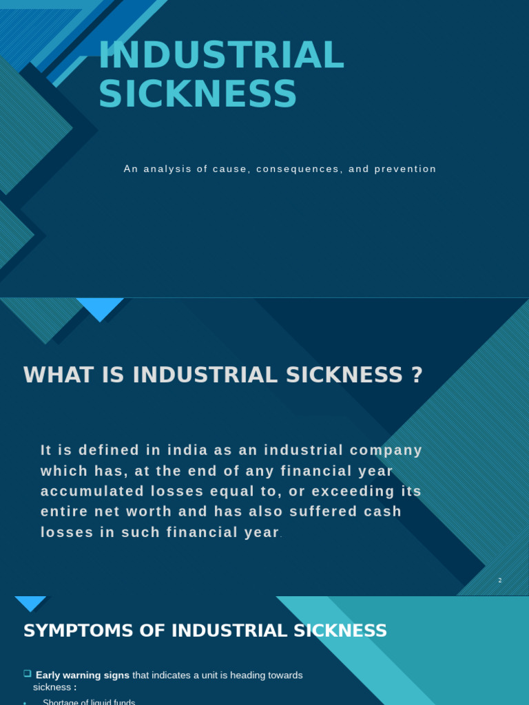Understanding Industrial Sickness Causes | PDF | Labour Economics | Economies