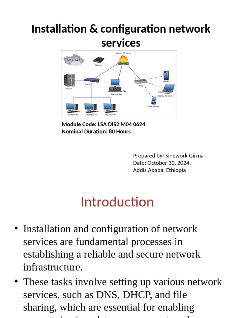 Installation & Configuration Network Services | PDF | Computer Network ...