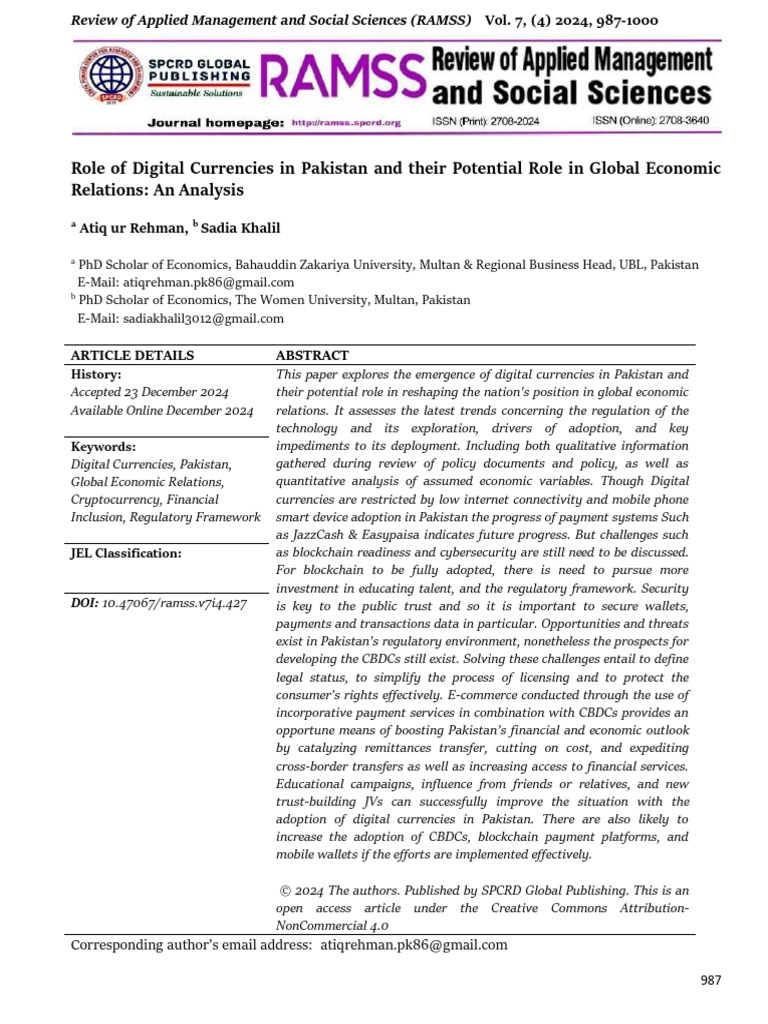 Cbdc04 - Review of Applied Management and Social Sciences | PDF ...