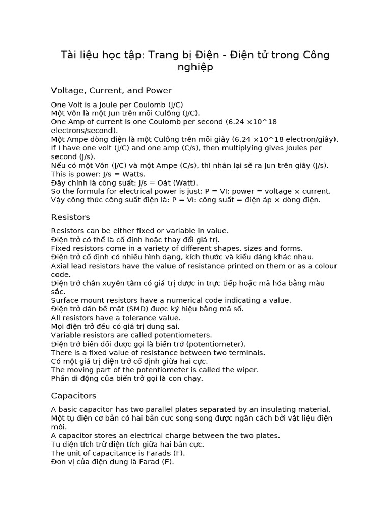 Tai Lieu Trang Bi Dien Dien Tu Unicode | PDF