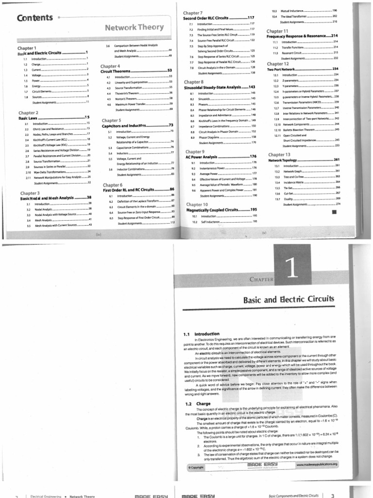 Gate - Network Theory Made Easy Book | PDF