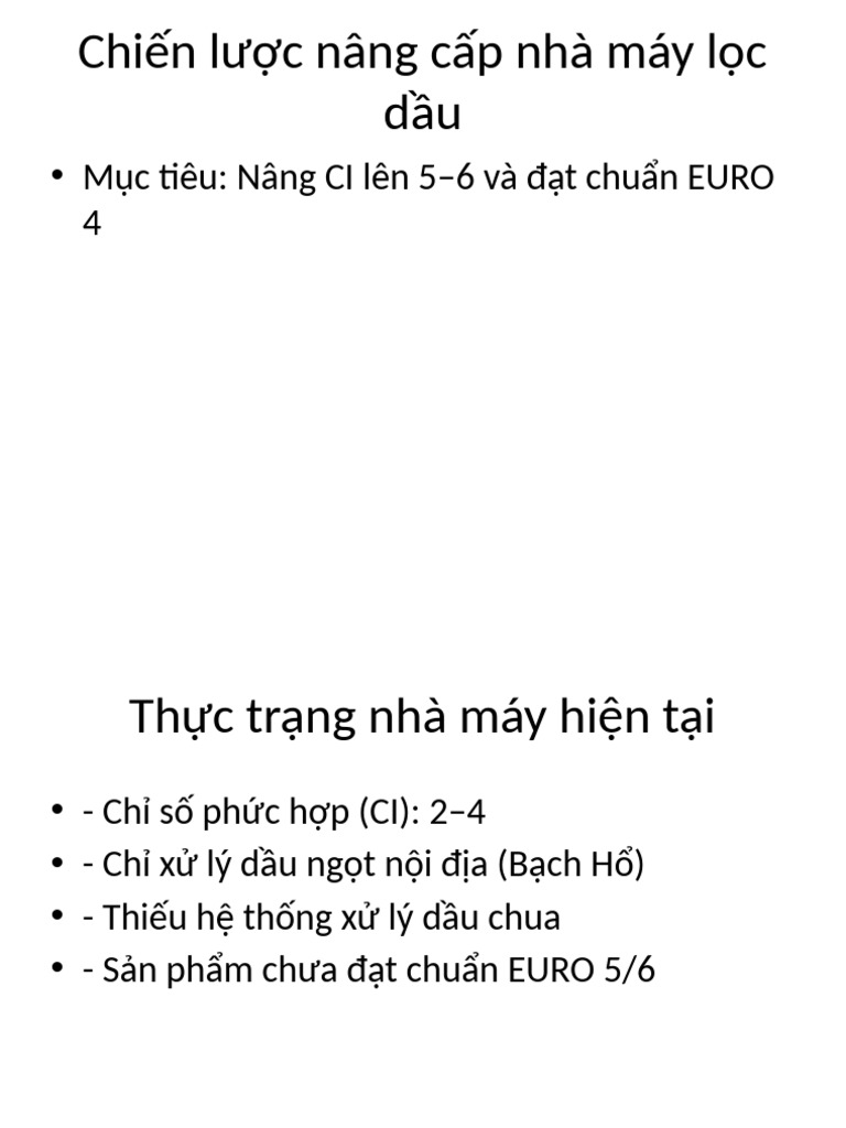 Chien Luoc Nang Cap Nha May | PDF