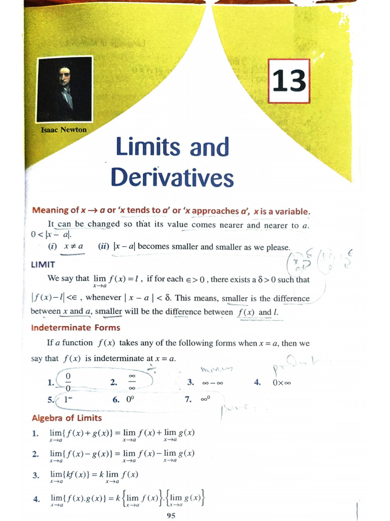 Limits and Derivatives | PDF