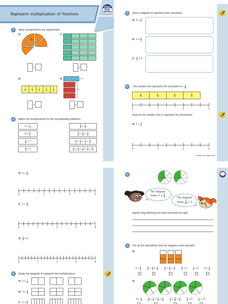 Y8-Autumn-Block-3-WO1-Represent-multiplication-of-fractions-2019 | PDF ...