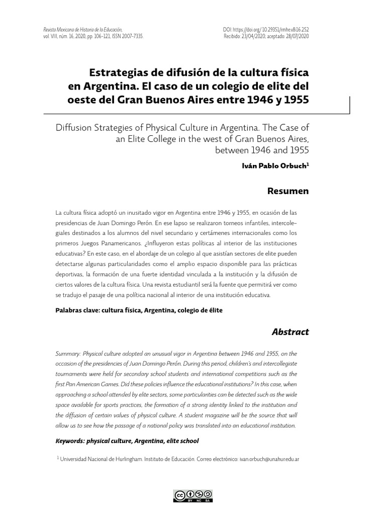 Clase 6. Orbuch | PDF | Deportes | Institución