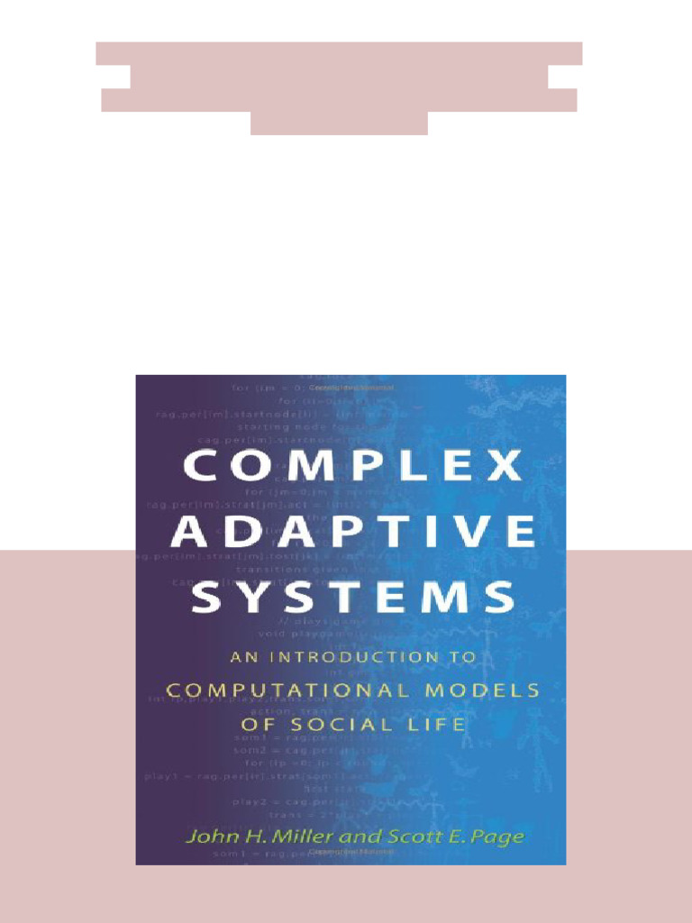 (Ebook) Complex Adaptive Systems: An Introduction To Computational ...