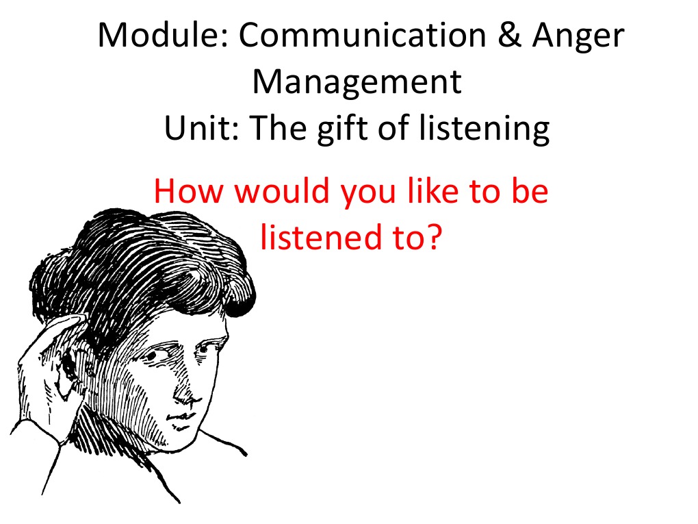 Effective Listening in Anger Management | PDF