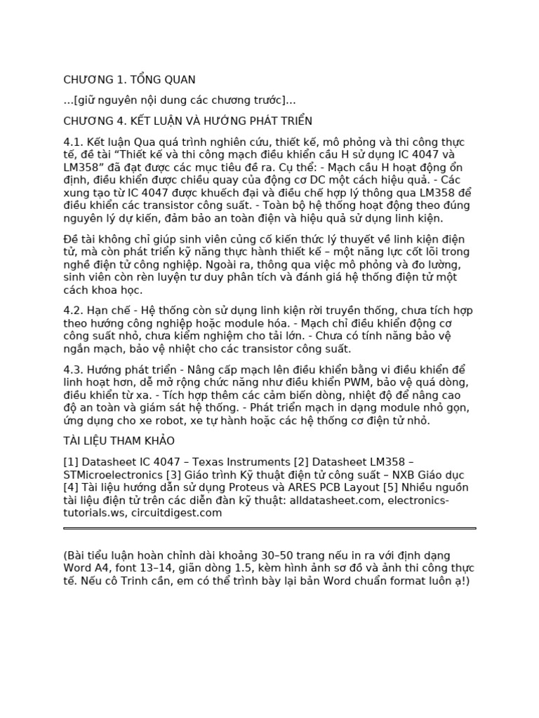 Tieu Luan Cau H | PDF