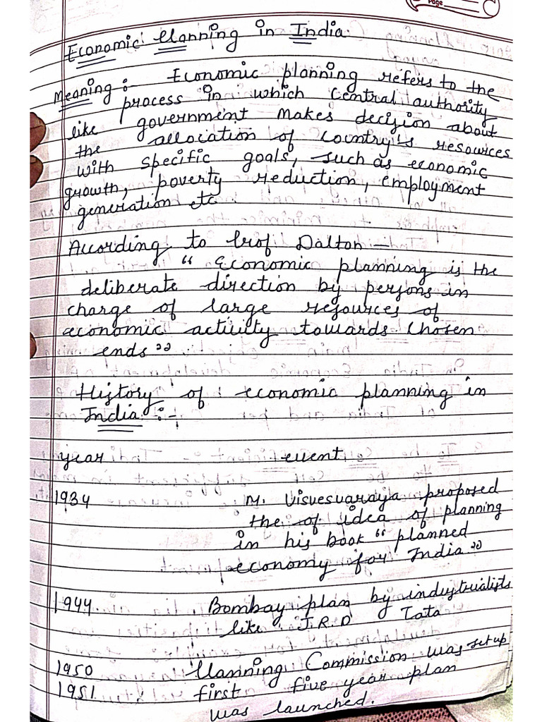 Economic Planning | PDF